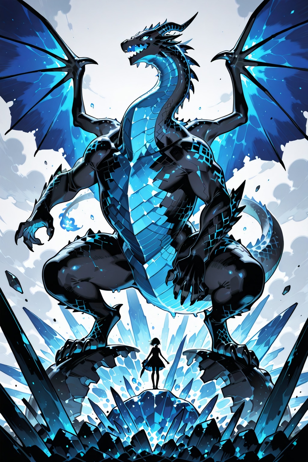 428 氷のドラゴン | chichi-pui（ちちぷい）AIイラスト専用の投稿＆生成サイト