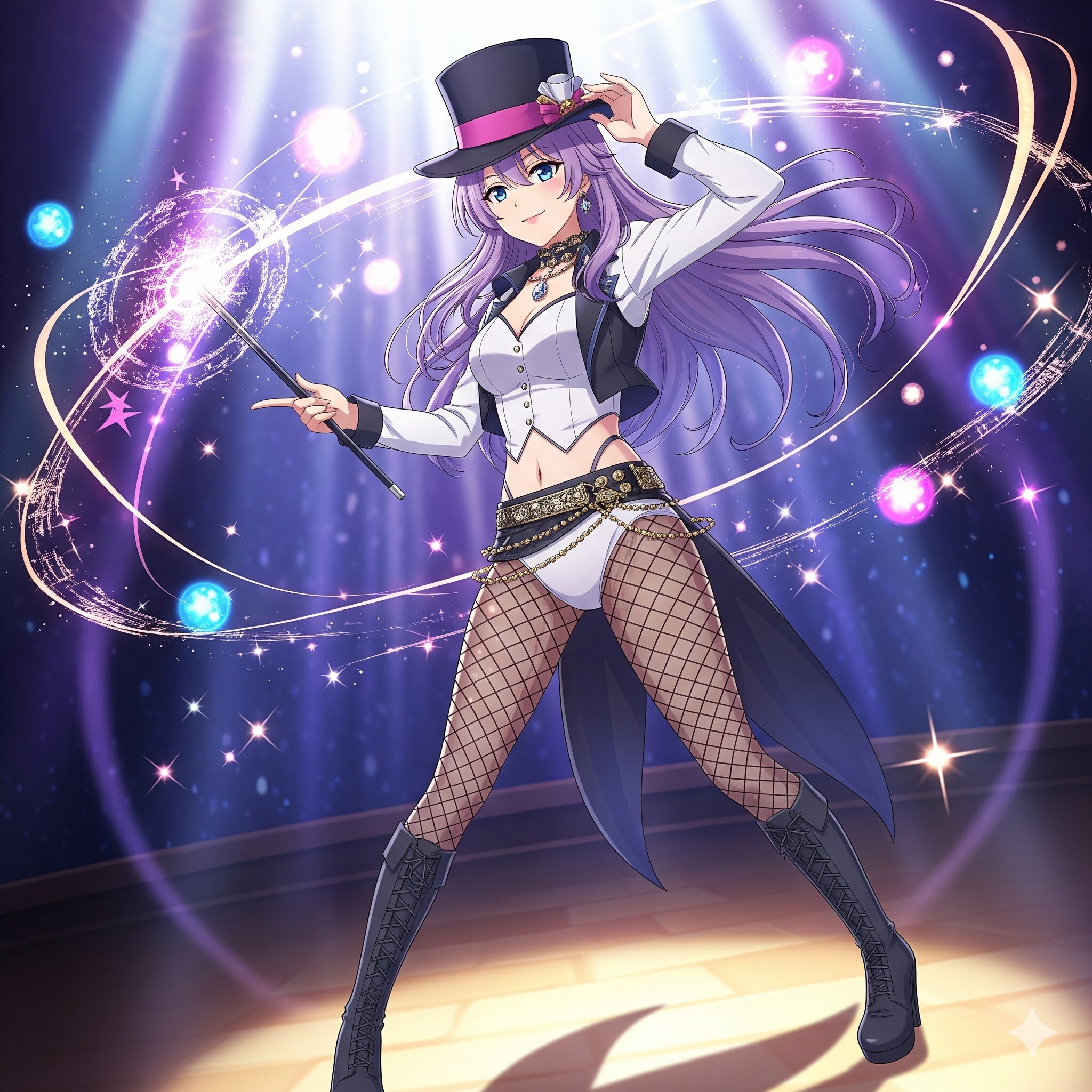 魔法使いのマジックショー(Gemini) | chichi-pui（ちちぷい）AIイラスト専用の投稿＆生成サイト