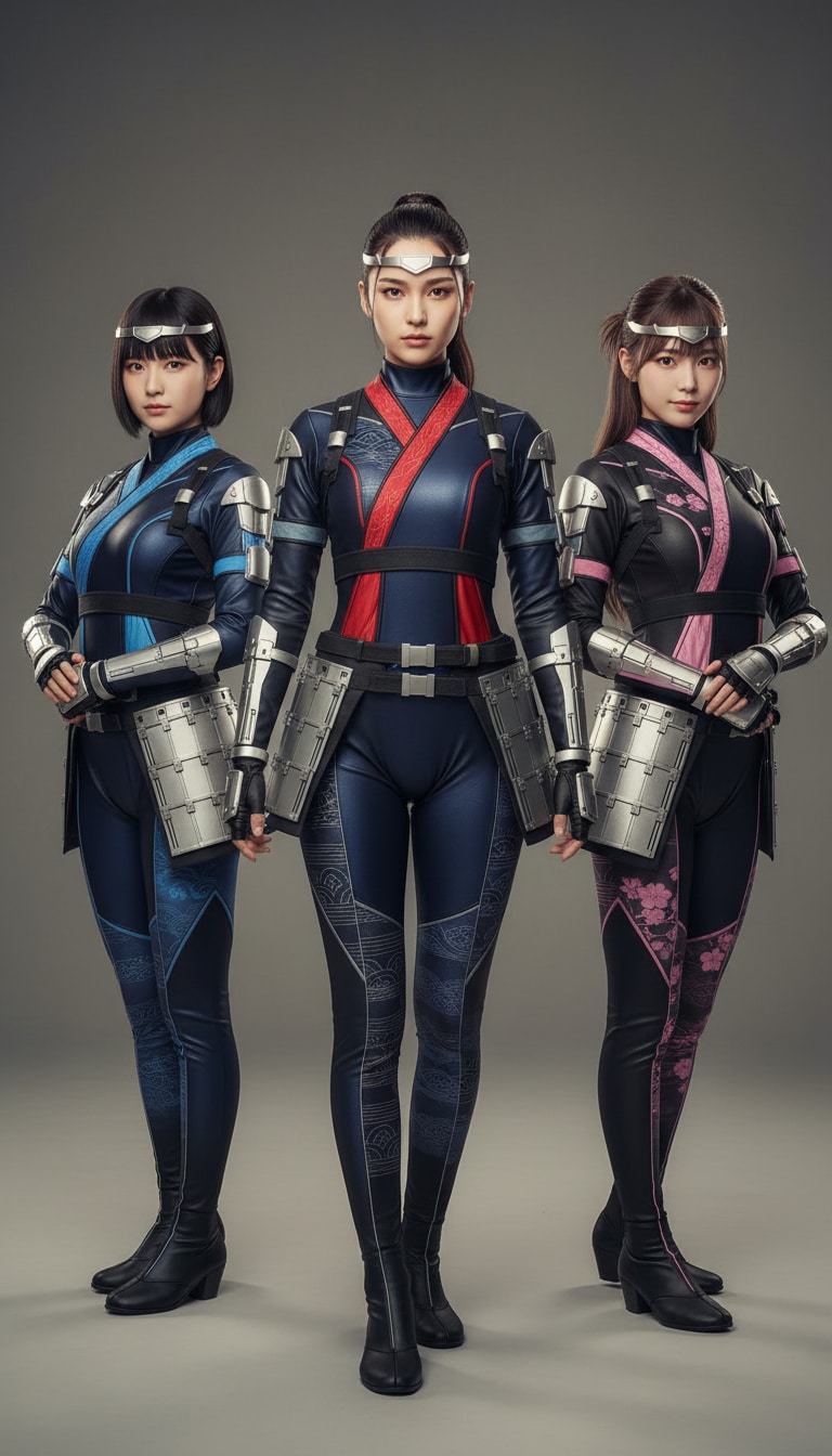 侍戦隊のオマージュ | chichi-pui（ちちぷい）AIグラビア・AIフォト専用の投稿＆生成サイト