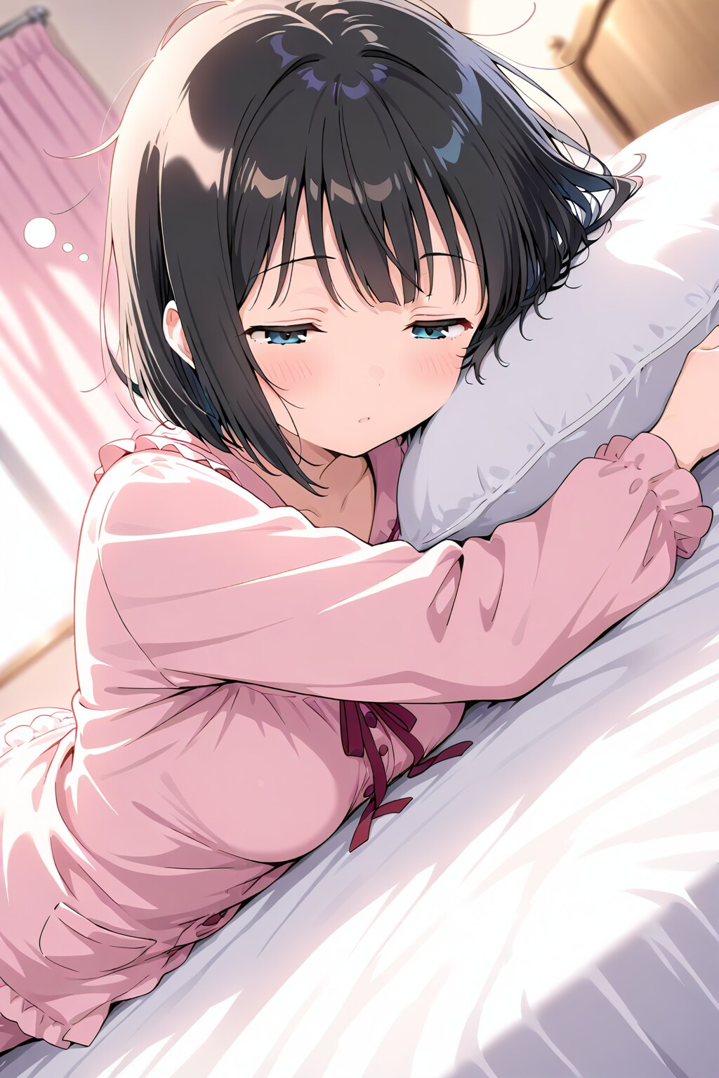 寝ぼけまなこ🥱【HAPPY 】 | chichi-pui（ちちぷい）AIイラスト専用の投稿＆生成サイト