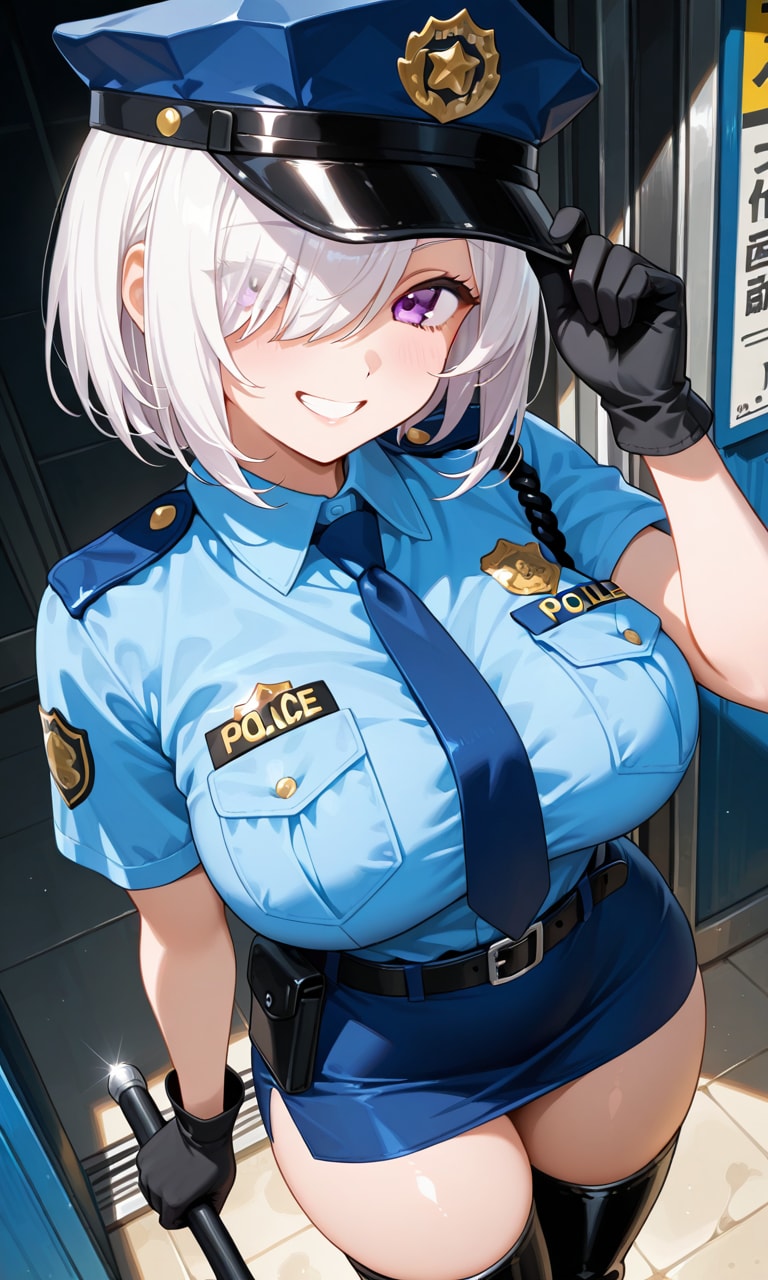 女性警官 | chichi-pui（ちちぷい）AIイラスト専用の投稿＆生成サイト