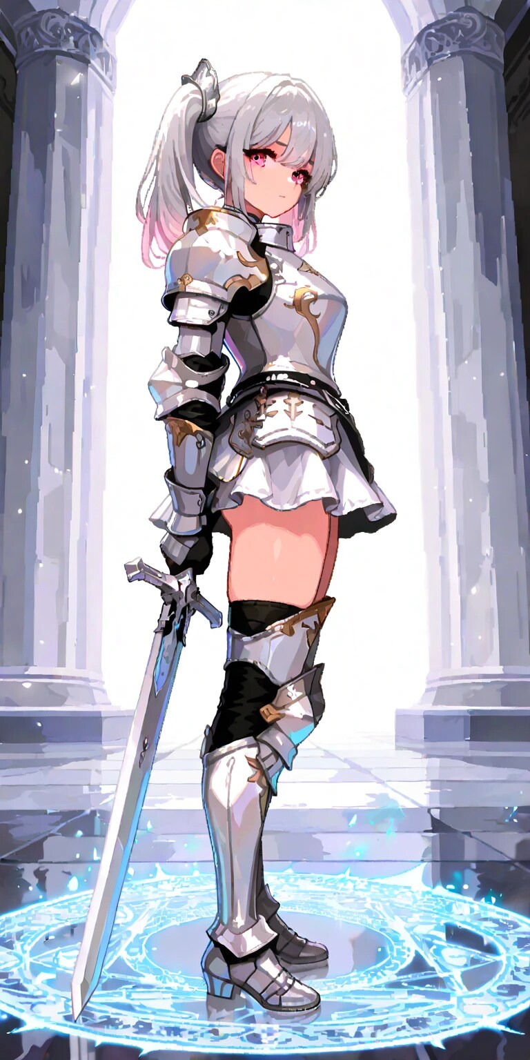 架空SRPG登場人物シリーズ「白き騎士リリィ」 | chichi-pui（ちちぷい）AIイラスト専用の投稿＆生成サイト