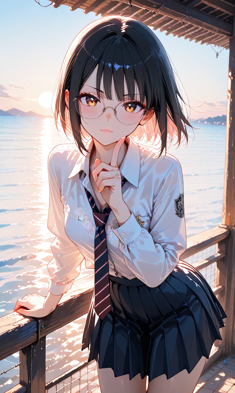 何かを思いついた子 | chichi-pui（ちちぷい）AIイラスト専用の投稿＆生成サイト