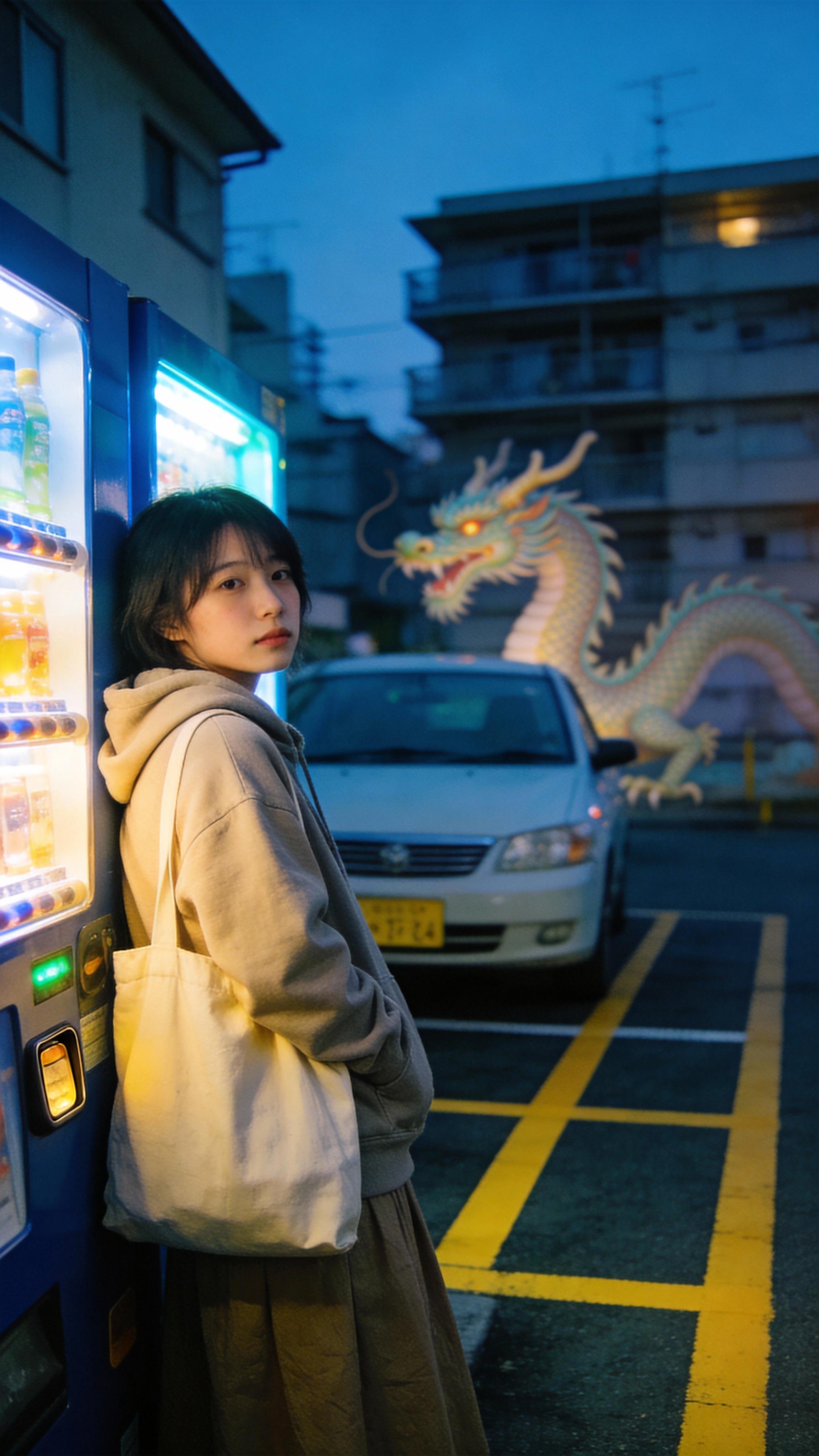 The Stray Dragon’s Resting Place | chichi-pui（ちちぷい）AIグラビア・AIフォト専用の投稿＆生成サイト