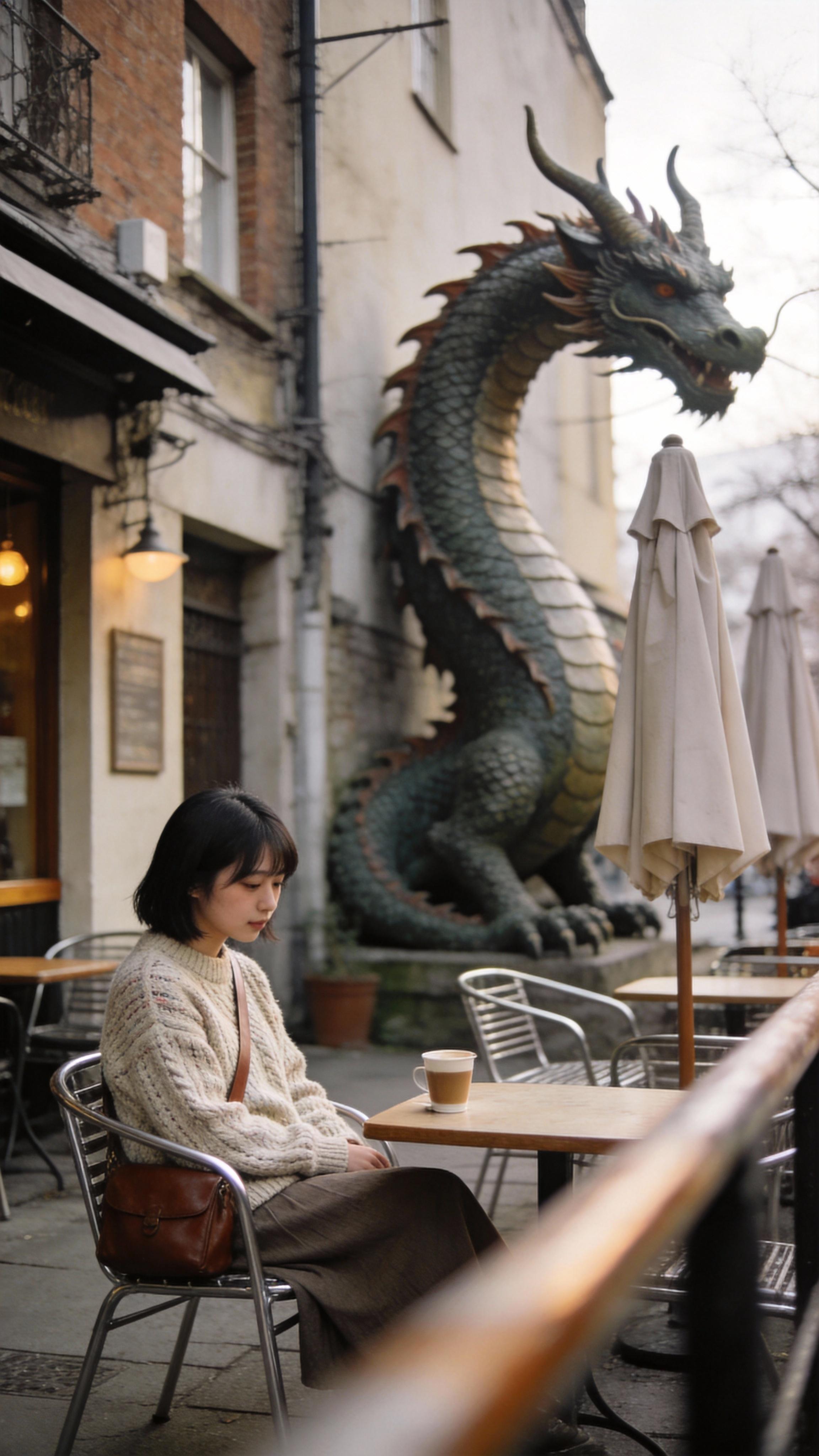 The Stray Dragon’s Resting Place | chichi-pui（ちちぷい）AIグラビア・AIフォト専用の投稿＆生成サイト