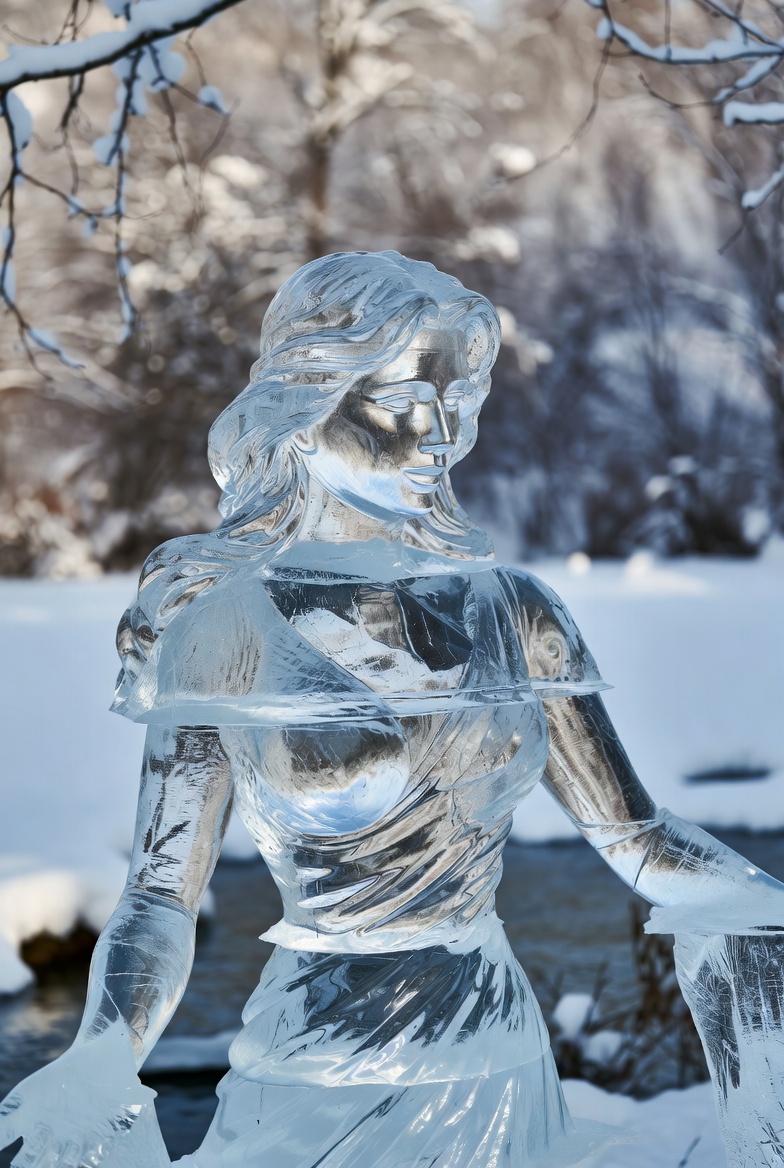 氷の彫刻 | chichi-pui（ちちぷい）AIグラビア・AIフォト専用の投稿＆生成サイト