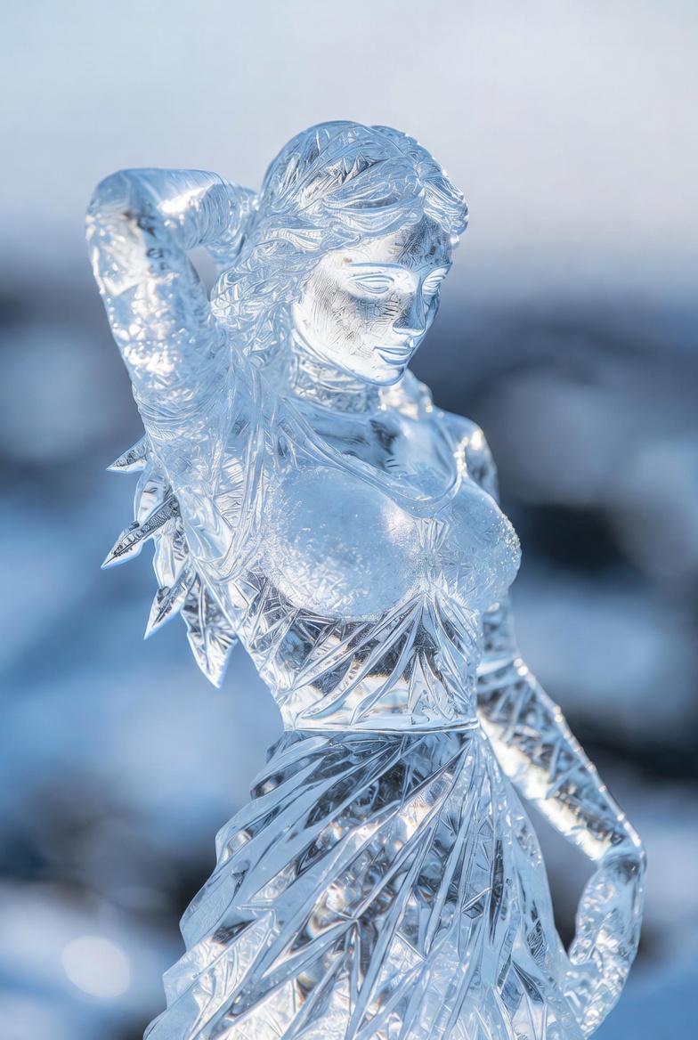 氷の彫刻 | chichi-pui（ちちぷい）AIグラビア・AIフォト専用の投稿＆生成サイト