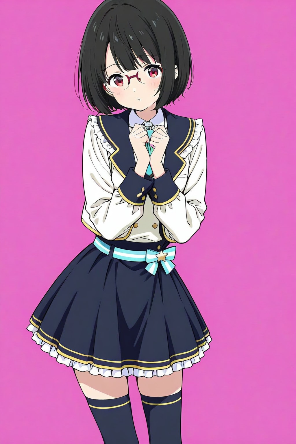 黒髪アイドル風 その3 | chichi-pui（ちちぷい）AIイラスト専用の投稿＆生成サイト