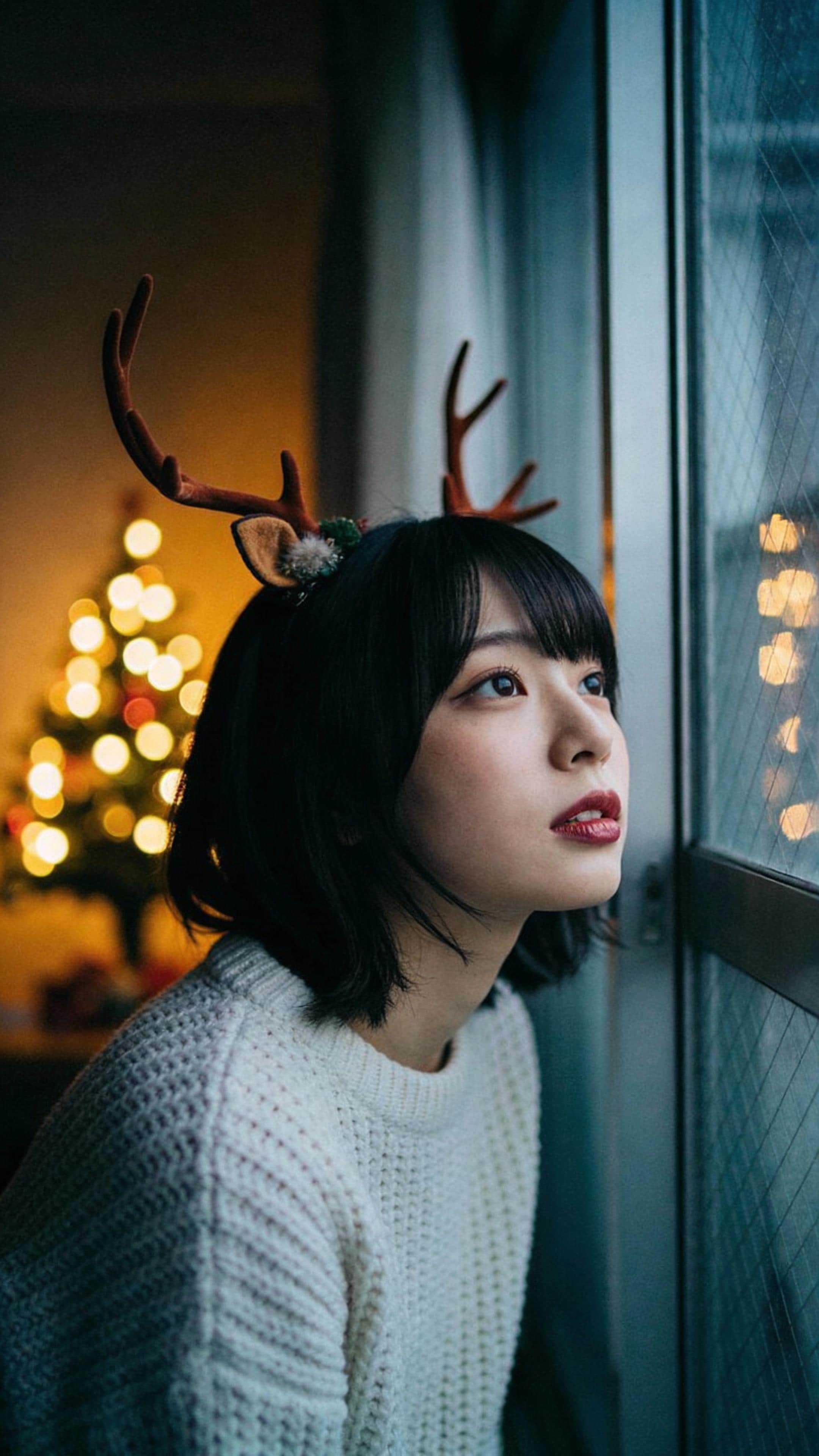 Winter’s Playful Wink | chichi-pui（ちちぷい）AIグラビア・AIフォト専用の投稿＆生成サイト