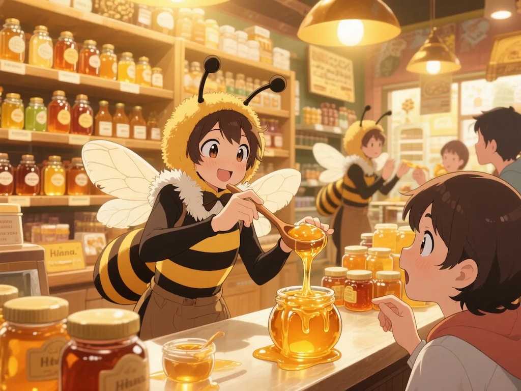 蜂蜜専門店「ぶんぶん」 | chichi-pui（ちちぷい）AIイラスト専用の投稿＆生成サイト