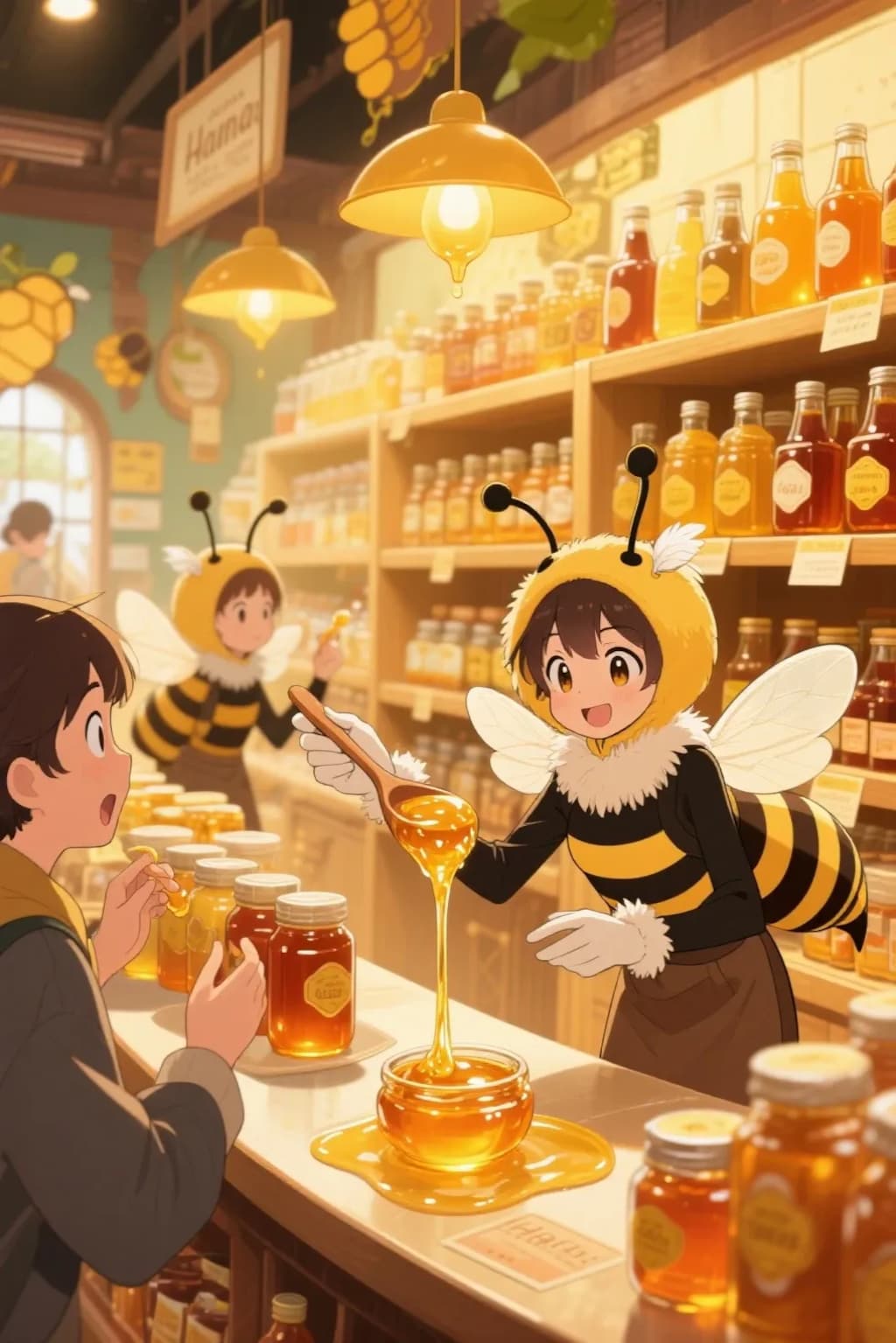 蜂蜜専門店「ぶんぶん」 | chichi-pui（ちちぷい）AIイラスト専用の投稿＆生成サイト