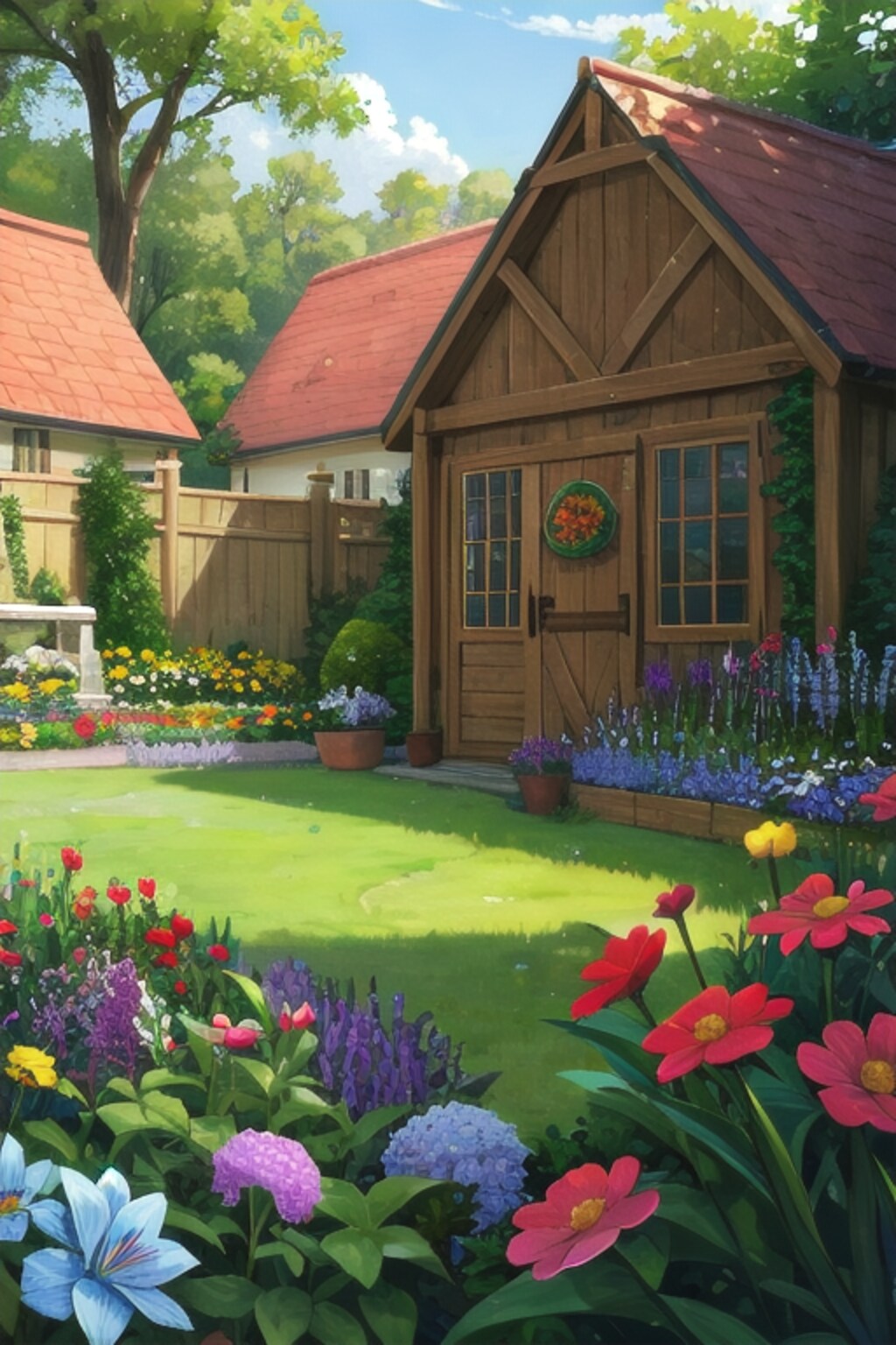 インの庭園 | ちちぷいAIイラスト