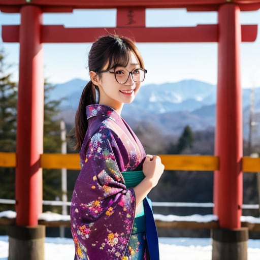 眼鏡っ娘（20251227g） | chichi-pui（ちちぷい）AIグラビア・AIフォト専用の投稿＆生成サイト