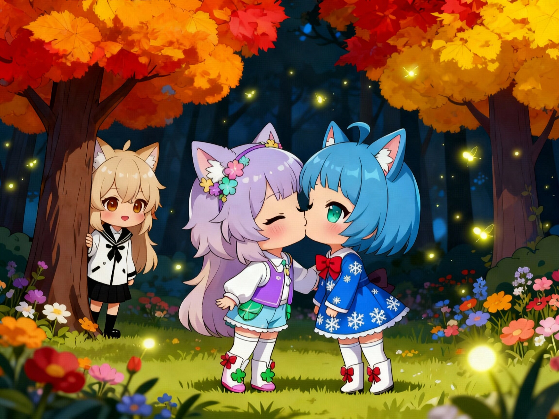 見ちゃった♡ | chichi-pui（ちちぷい）AIイラスト専用の投稿＆生成サイト