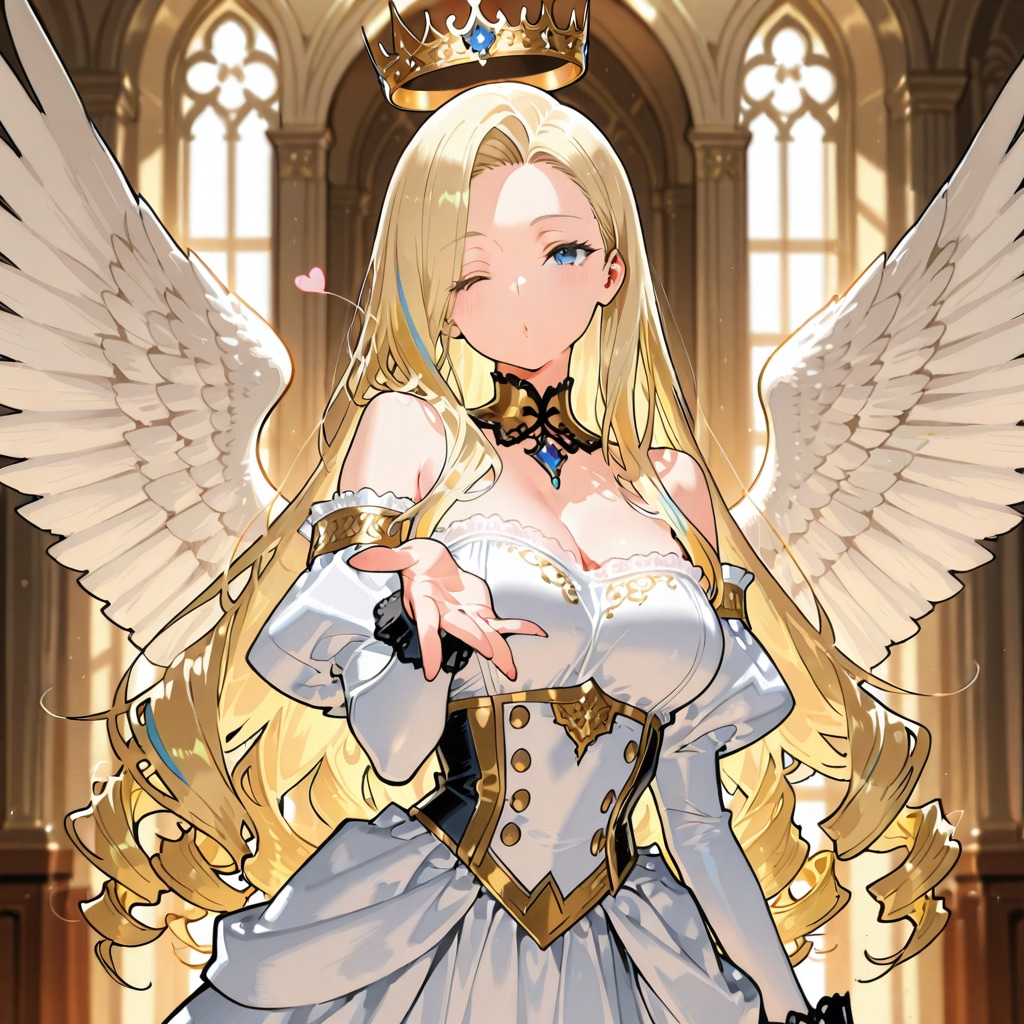 感謝の投げキッス | chichi-pui（ちちぷい）AIイラスト専用の投稿＆生成サイト