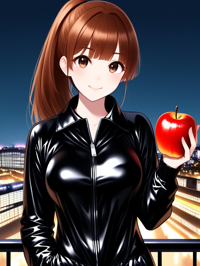 Bright red apple 3 | chichi-pui（ちちぷい）AIイラスト専用の投稿＆生成サイト