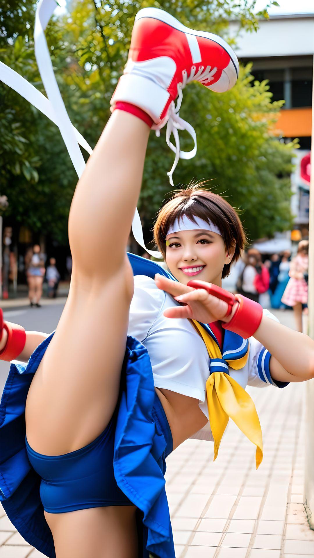 ストリップファイターVR 春日野さくら | chichi-pui（ちちぷい）AIグラビア・AIフォト専用の投稿＆生成サイト