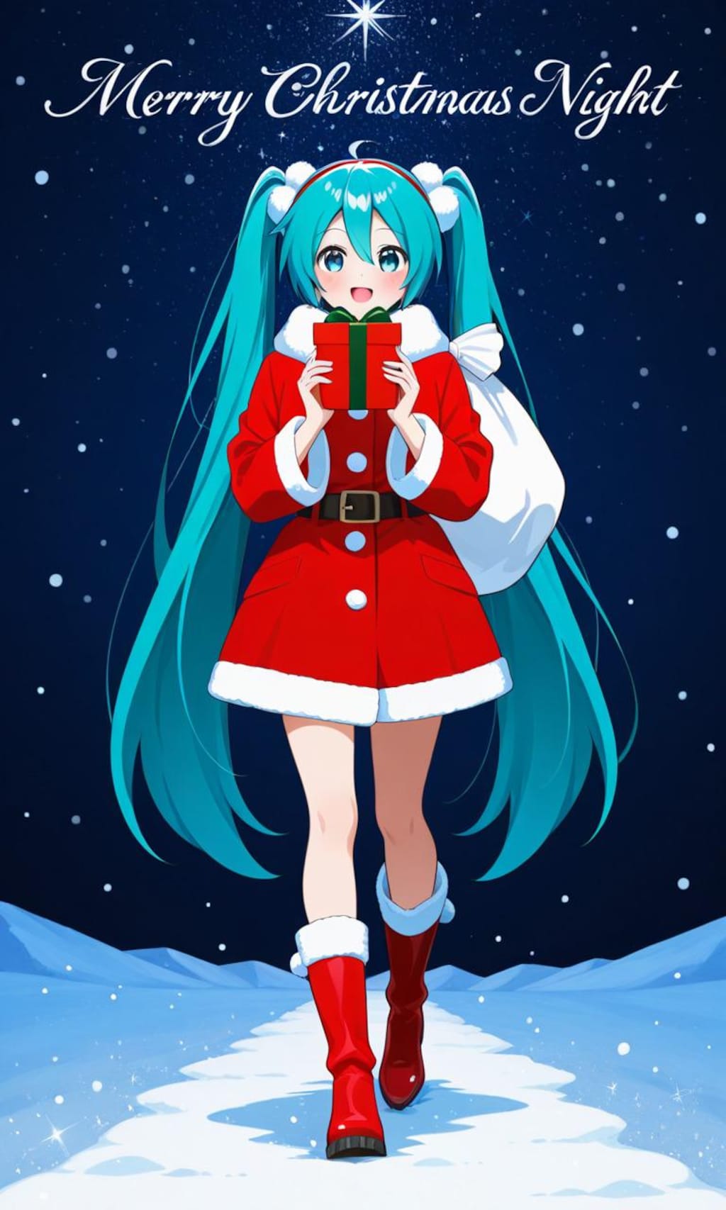 初音ミクサンタクロース | chichi-pui（ちちぷい）AIイラスト専用の投稿＆生成サイト