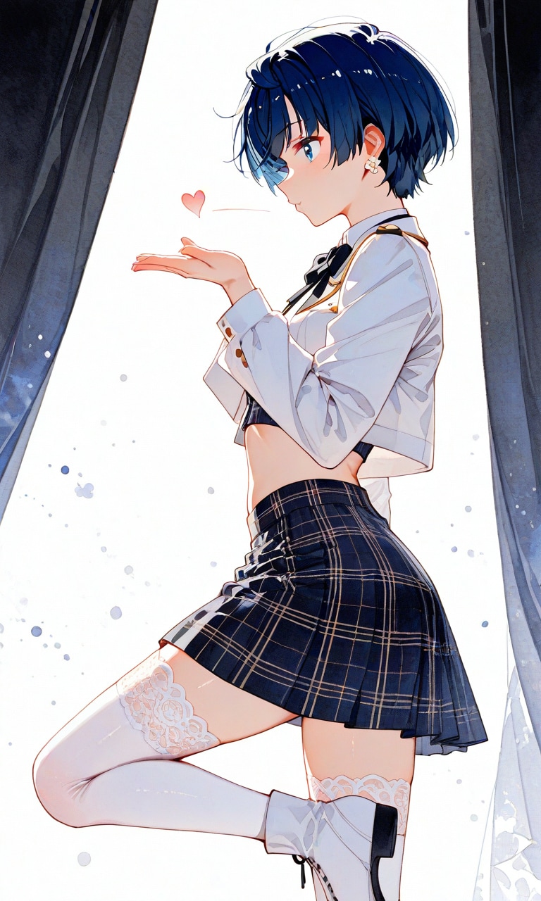 ステージでうっふん投げキス柑菜ちゃん | chichi-pui（ちちぷい）AIイラスト専用の投稿＆生成サイト