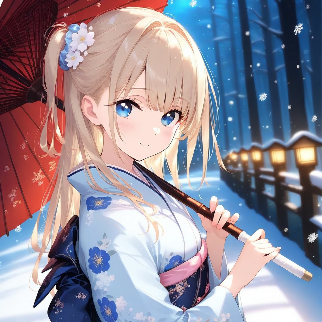 雪の華 | chichi-pui（ちちぷい）AIイラスト専用の投稿＆生成サイト