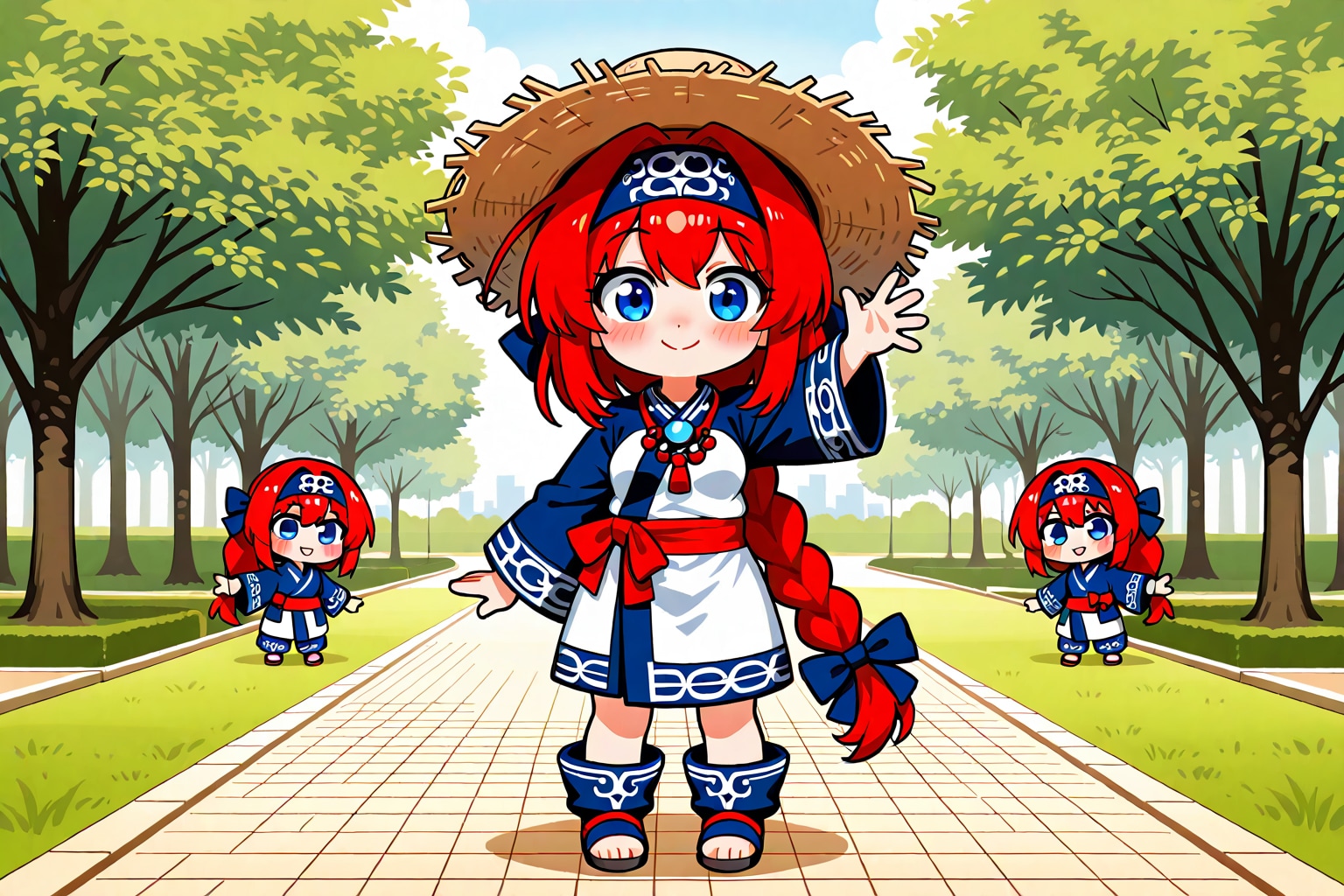 コロポックル赤髪お兄ちゃんズくんの夏コーデ | chichi-pui（ちちぷい）AIイラスト専用の投稿＆生成サイト