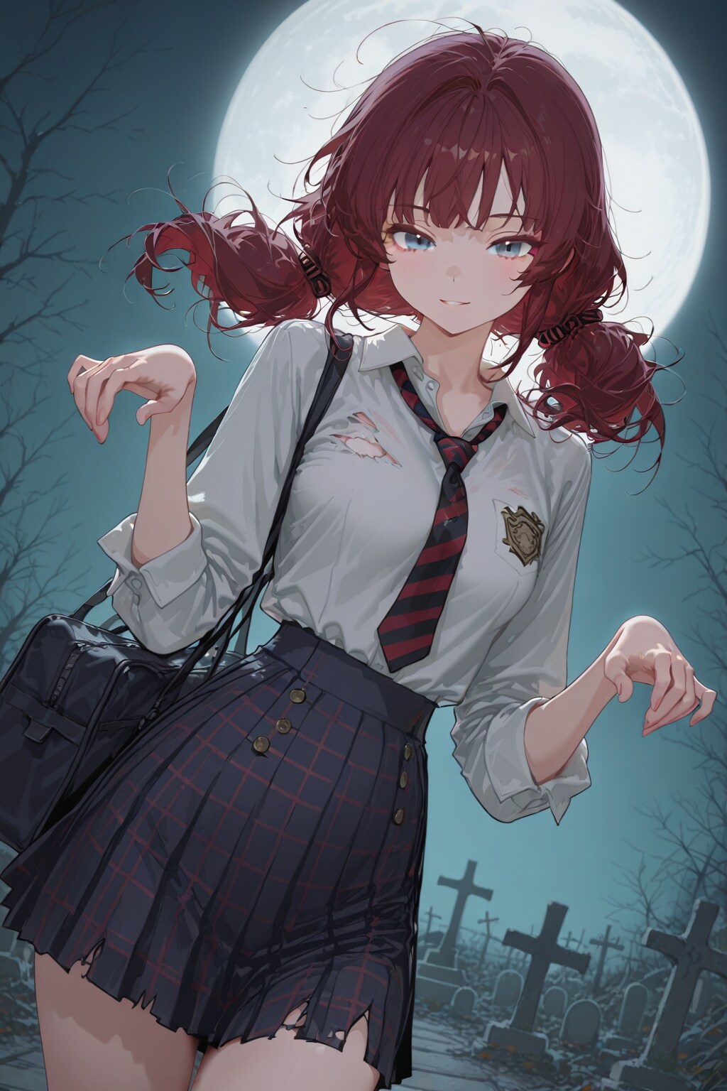 ハロウィン🎃ゾンビJK | chichi-pui（ちちぷい）AIイラスト専用の投稿＆生成サイト