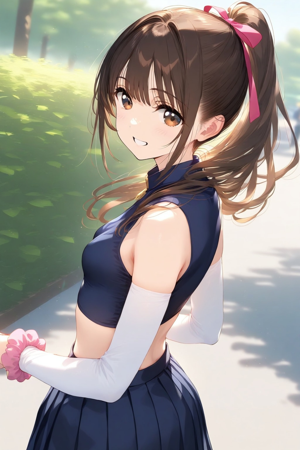 腕の日焼けは気にする子 | chichi-pui（ちちぷい）AIイラスト専用の投稿＆生成サイト