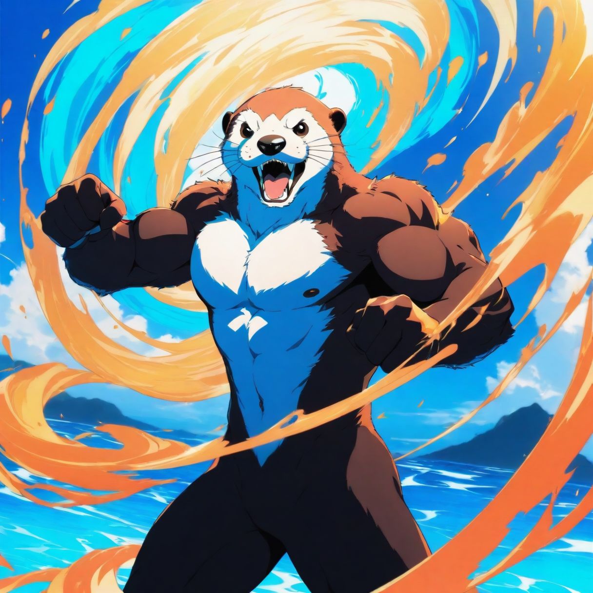 ラッコマン参上！ | chichi-pui（ちちぷい）AIイラスト専用の投稿＆生成サイト