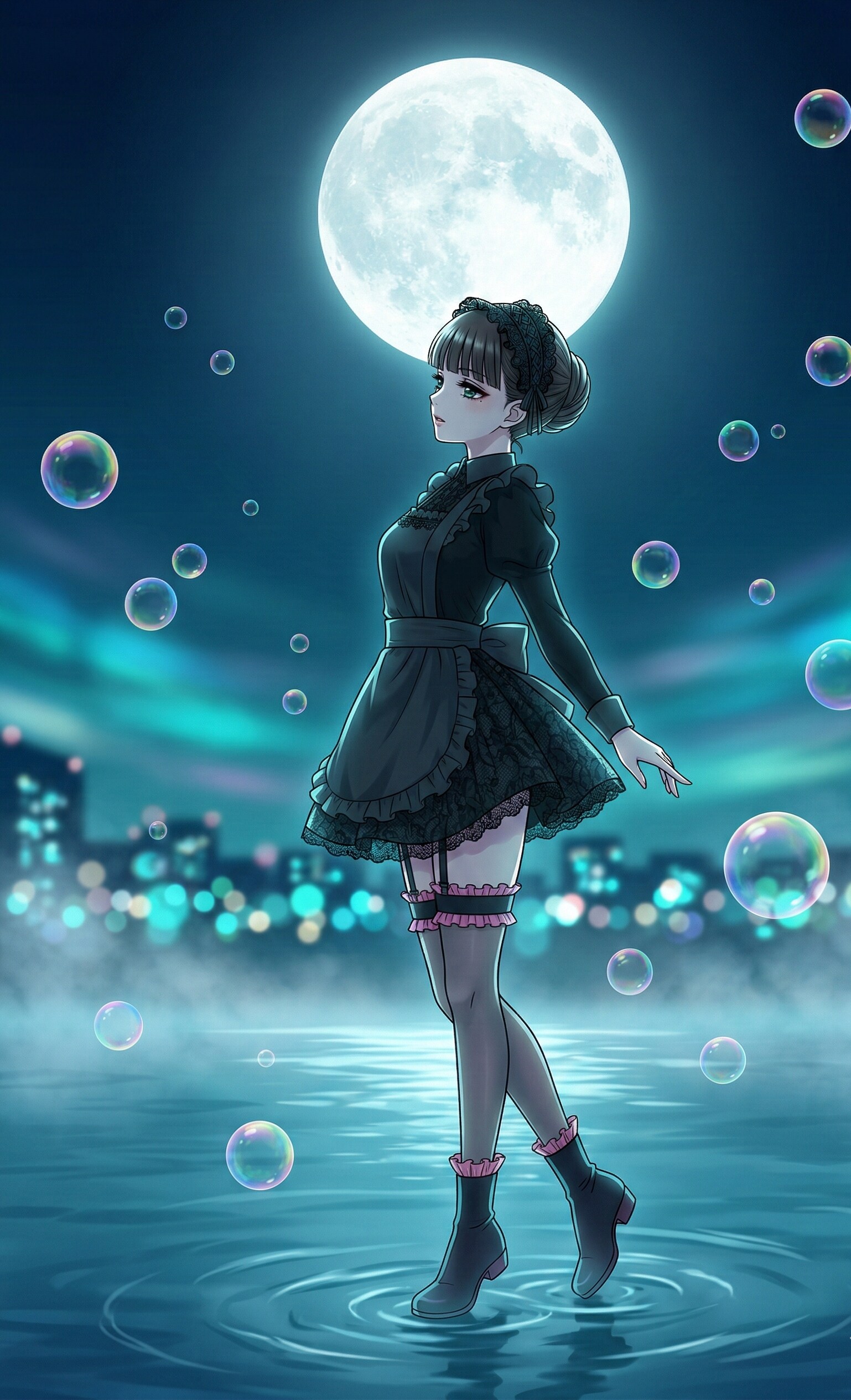 (ほぼ全モデル) 夜に踊る 5 | chichi-pui（ちちぷい）AIイラスト専用の投稿＆生成サイト
