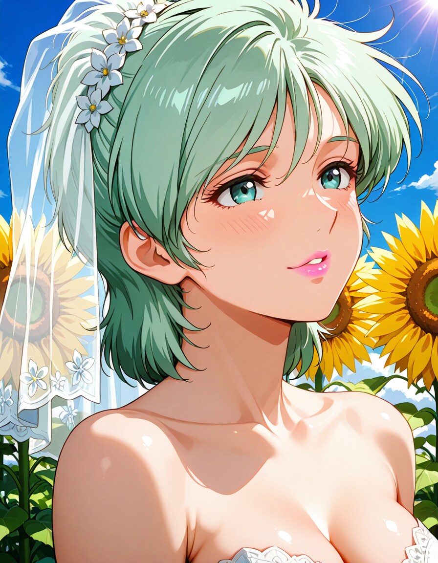 アイナ・サハリン(real版)ウェディングドレス♡【新解釈・機動戦士ガンダム 第08MS小隊】② | chichi-pui（ちちぷい）AIイラスト専用の投稿＆生成サイト