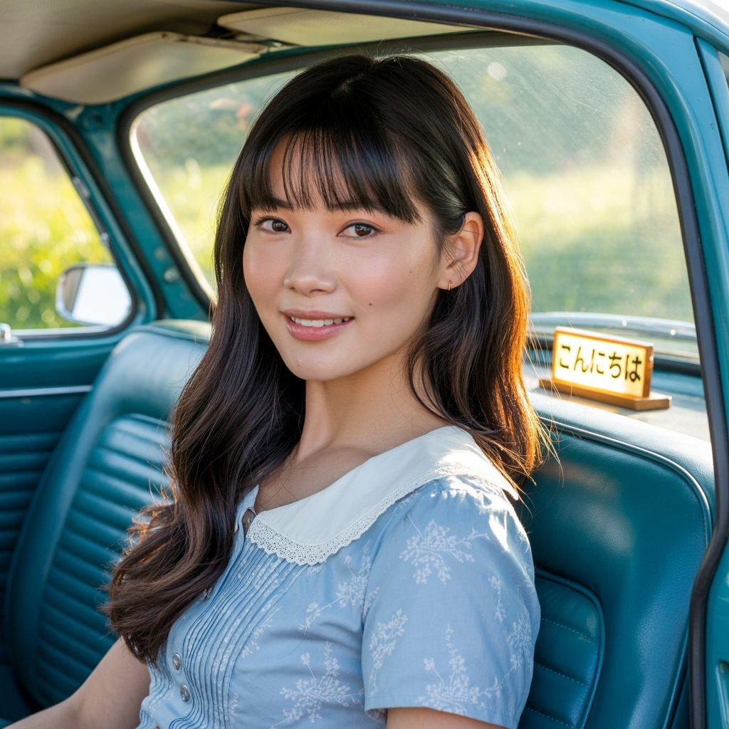 A girl on a drive | chichi-pui（ちちぷい）AIグラビア・AIフォト専用の投稿＆生成サイト