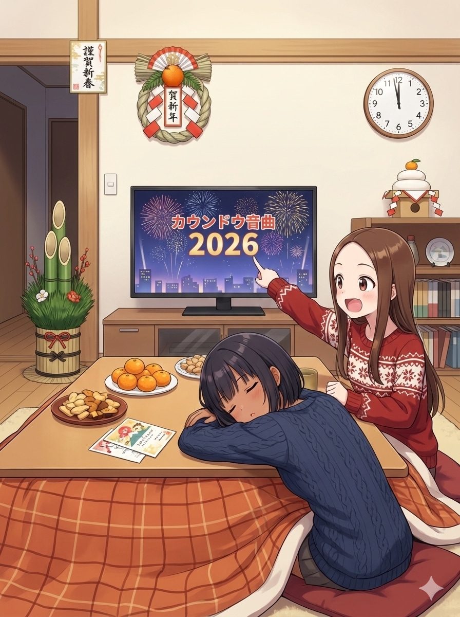 大晦日の夜更かし | chichi-pui（ちちぷい）AIイラスト専用の投稿＆生成サイト