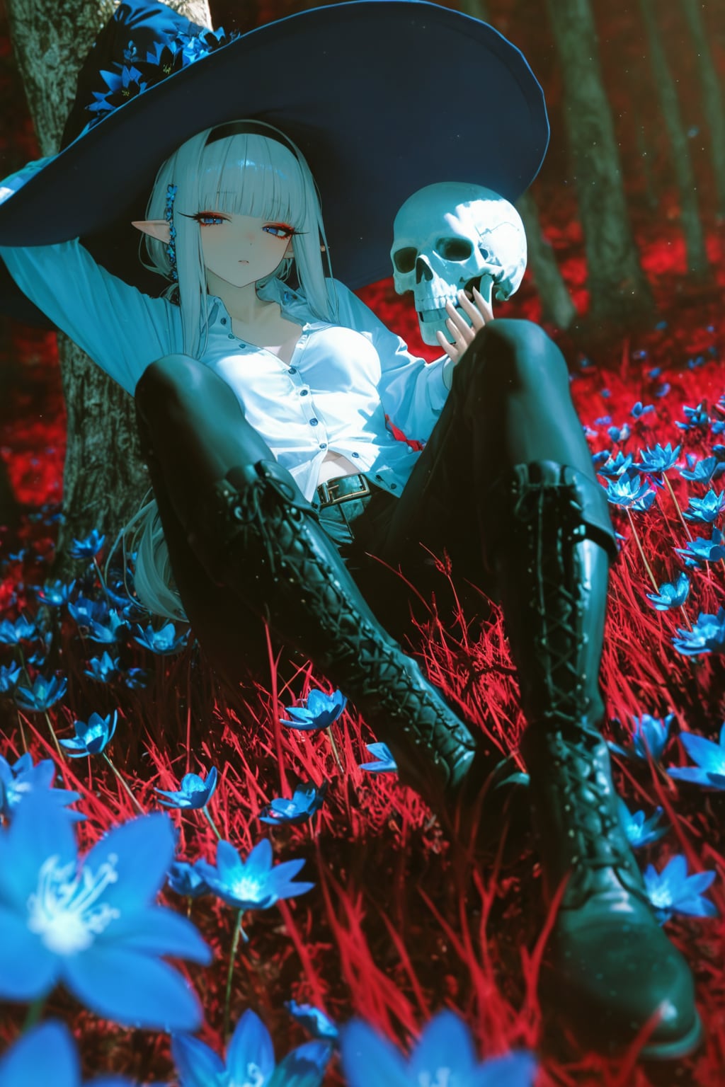 骸と魔女 | chichi-pui（ちちぷい）AIイラスト専用の投稿＆生成サイト