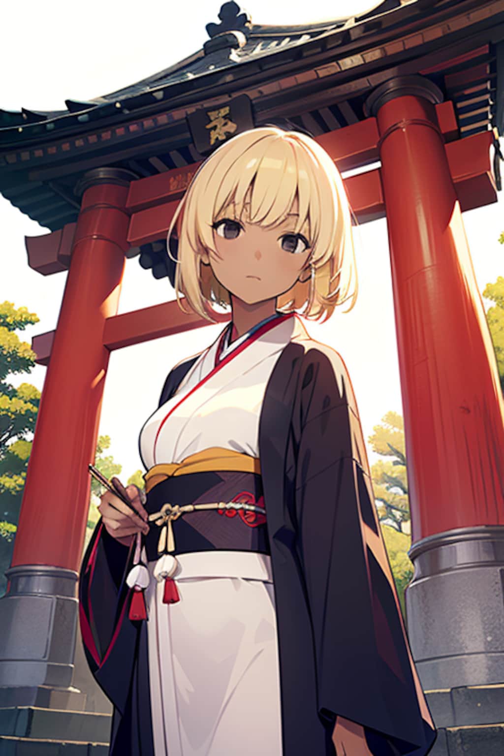 Boy meets Gal ある日の彼女 初詣 | chichi-pui（ちちぷい）AIイラスト専用の投稿＆生成サイト