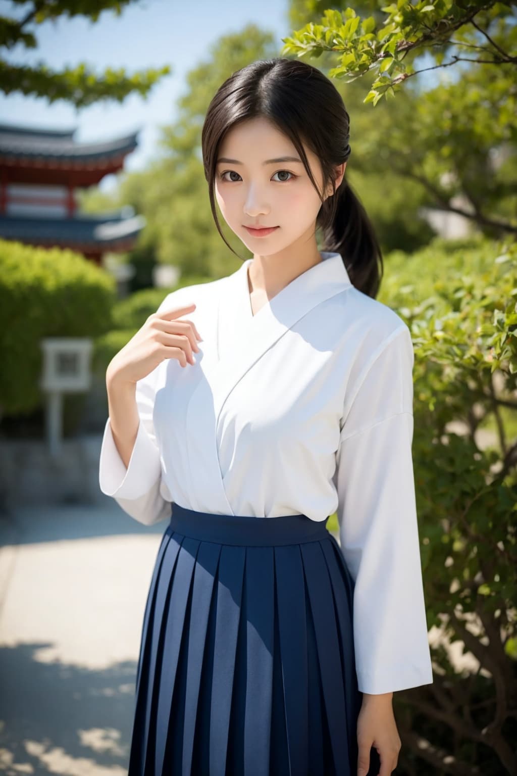 G☆Girl#140 巫女日和 | chichi-pui（ちちぷい）AIグラビア・AIフォト専用の投稿＆生成サイト