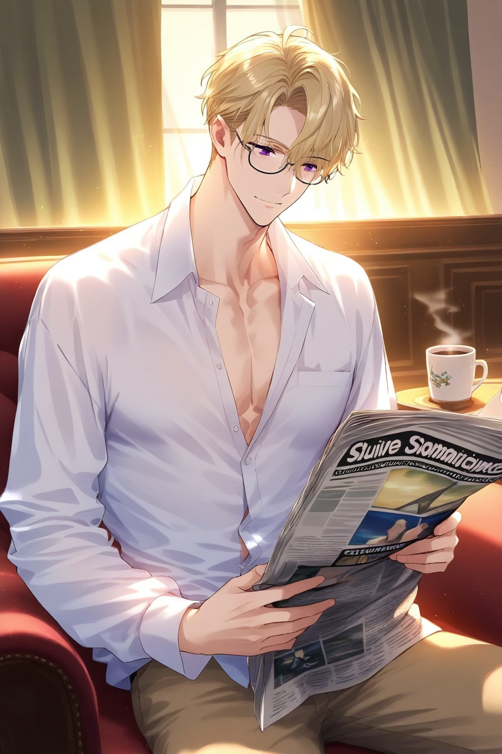 朝のひと時 | chichi-pui（ちちぷい）AIイラスト専用の投稿＆生成サイト