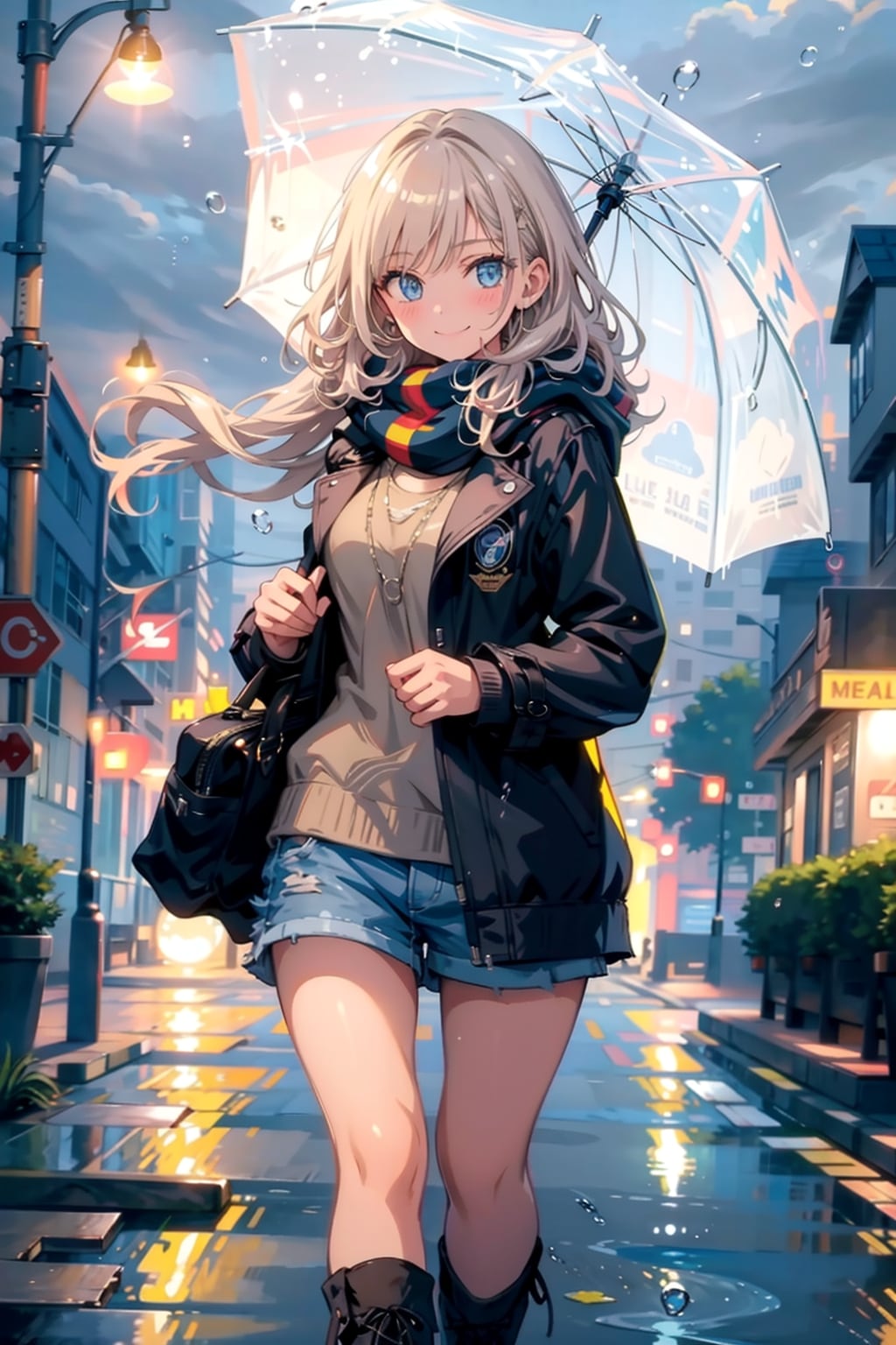 下校時に雨 | chichi-pui（ちちぷい）AIイラスト専用の投稿＆生成サイト