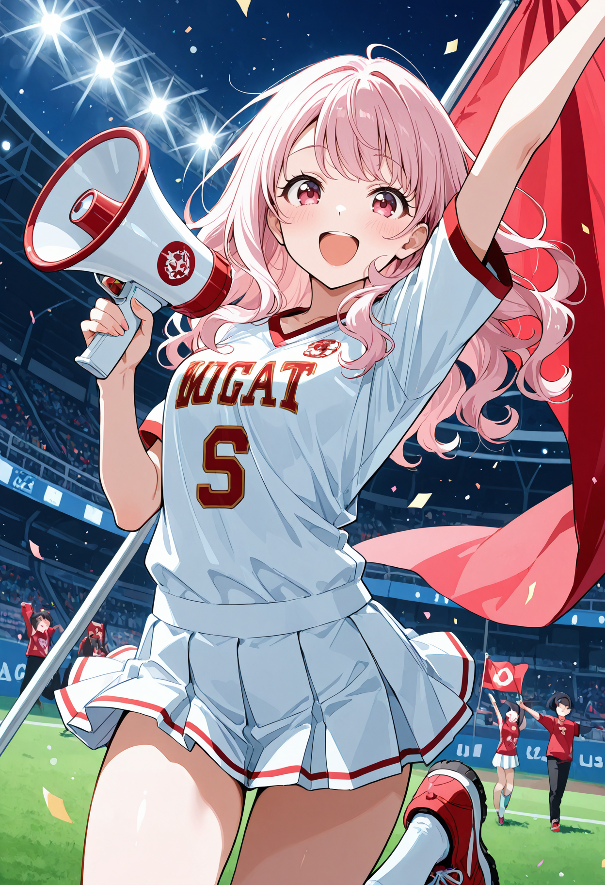 スタジアムで熱烈応援 | chichi-pui（ちちぷい）AIイラスト専用の投稿＆生成サイト