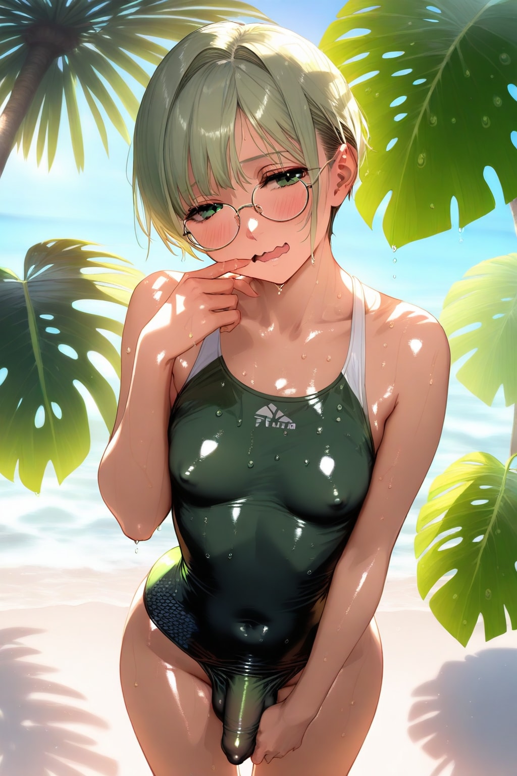 ぺたんこだけどついてます(R15 ver.) | chichi-pui（ちちぷい）AIイラスト専用の投稿＆生成サイト