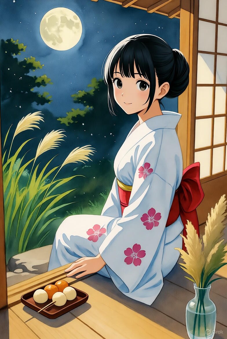 お月見 | chichi-pui（ちちぷい）AIイラスト専用の投稿＆生成サイト