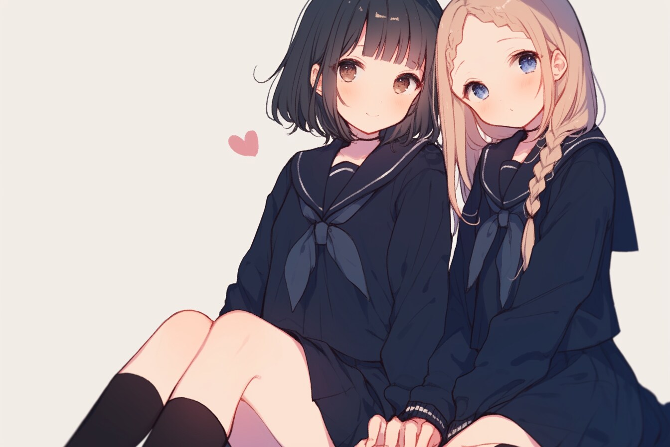 二人のJK27 | chichi-pui（ちちぷい）AIイラスト専用の投稿＆生成サイト