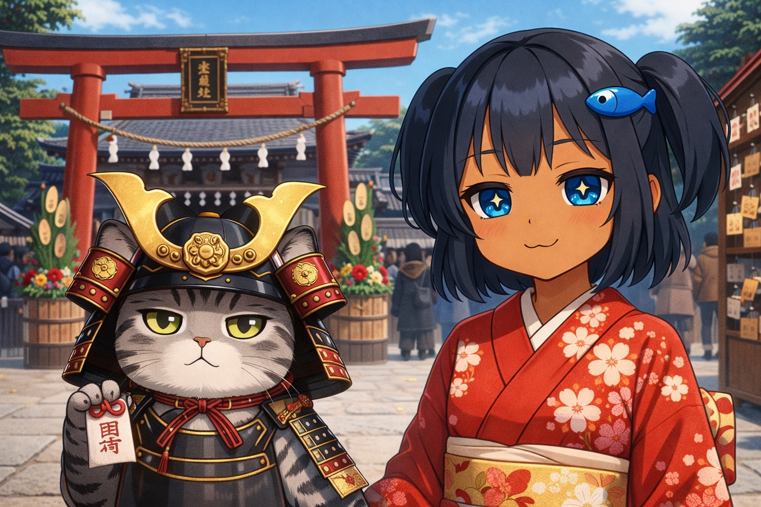 こなつちゃんと初詣 | chichi-pui（ちちぷい）AIイラスト専用の投稿＆生成サイト