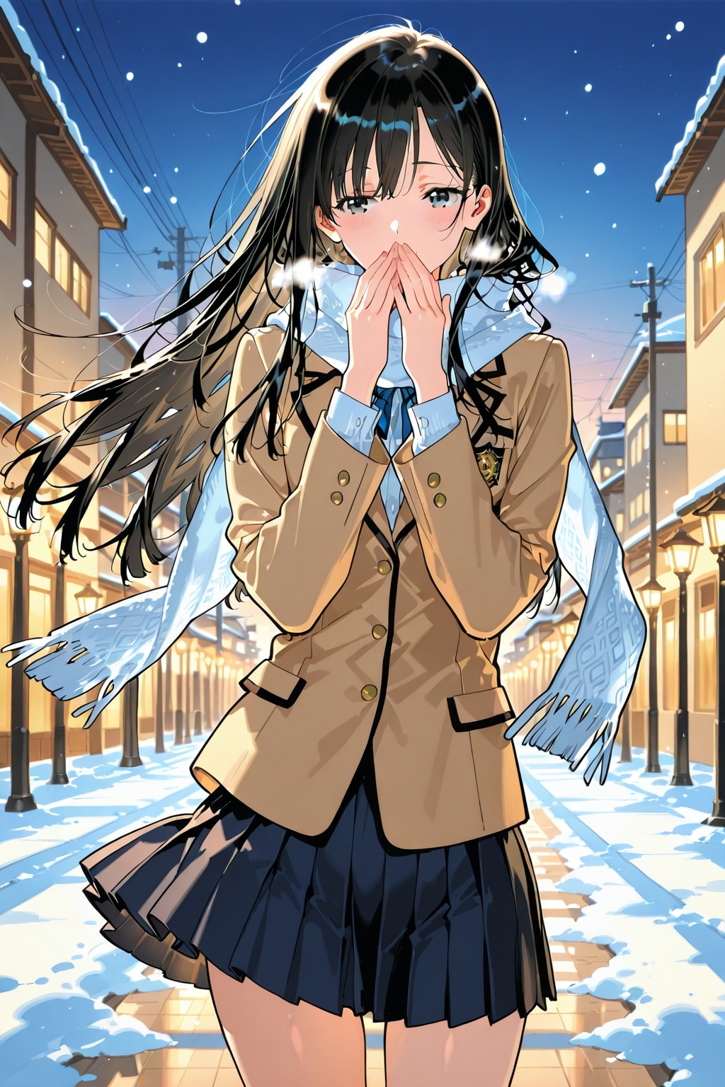 寒いね | chichi-pui（ちちぷい）AIイラスト専用の投稿＆生成サイト