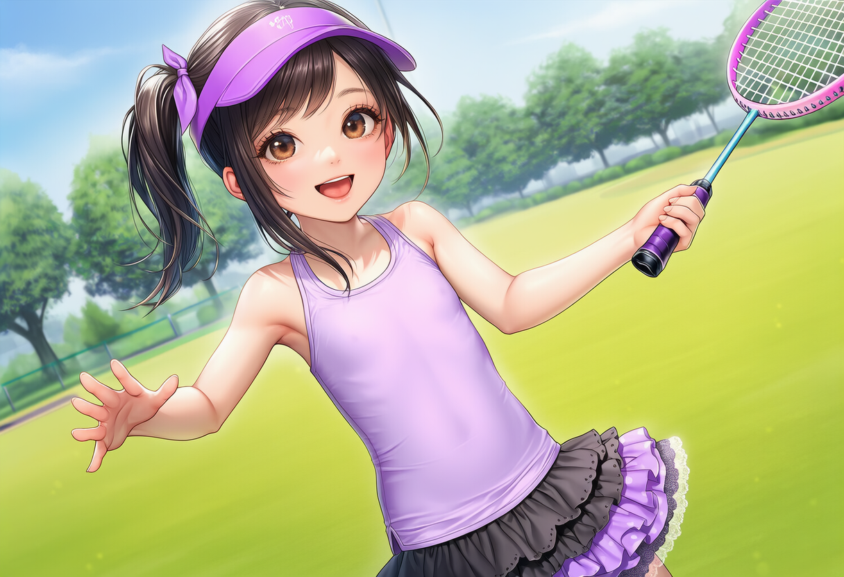公園サンバイザー | chichi-pui（ちちぷい）AIイラスト専用の投稿＆生成サイト