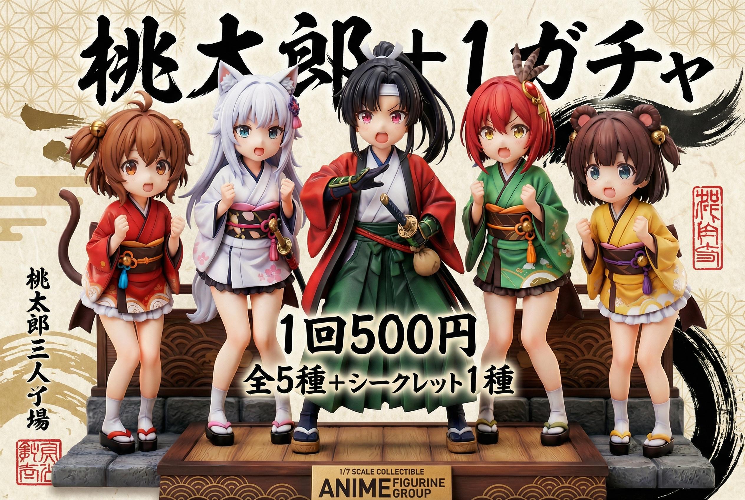 サル、イヌとキジ、そして、クマ！ | chichi-pui（ちちぷい）AIイラスト専用の投稿＆生成サイト