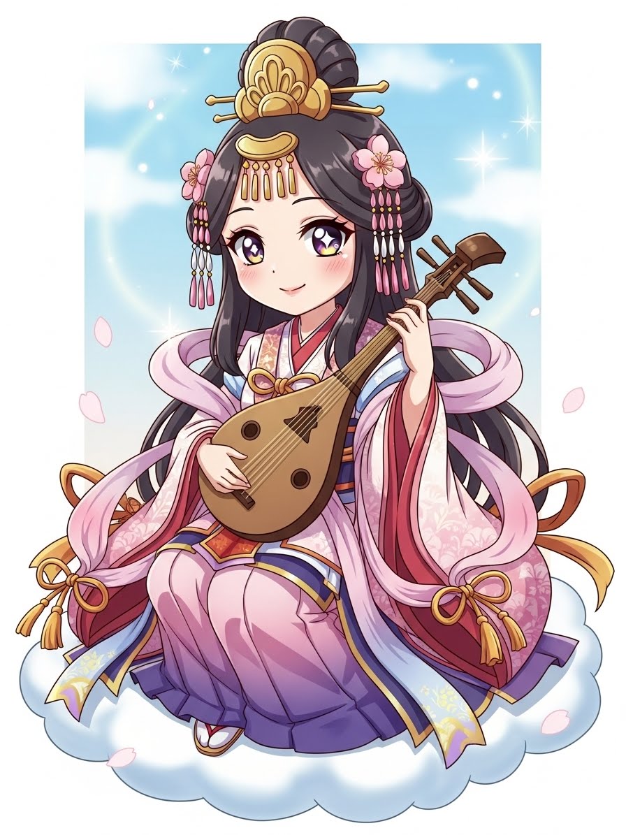 ちびキャラ弁才天ちゃん | chichi-pui（ちちぷい）AIイラスト専用の投稿＆生成サイト