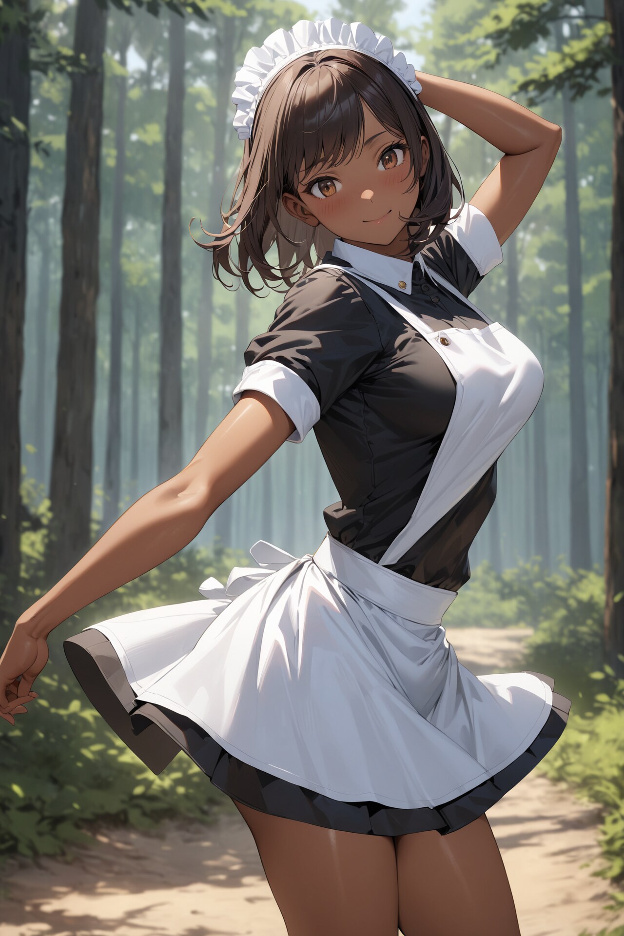 野生のウェイトレスさん Y926 | chichi-pui（ちちぷい）AIイラスト専用の投稿＆生成サイト