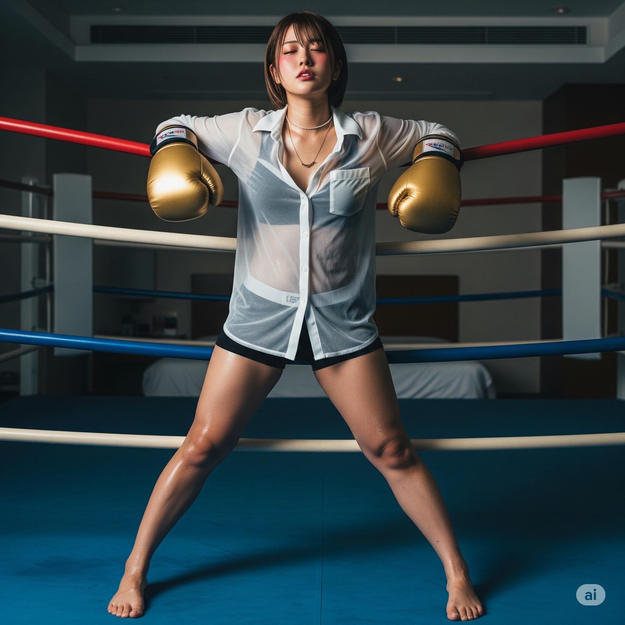 女子ボクサー621- | chichi-pui（ちちぷい）AIグラビア・AIフォト専用の投稿＆生成サイト