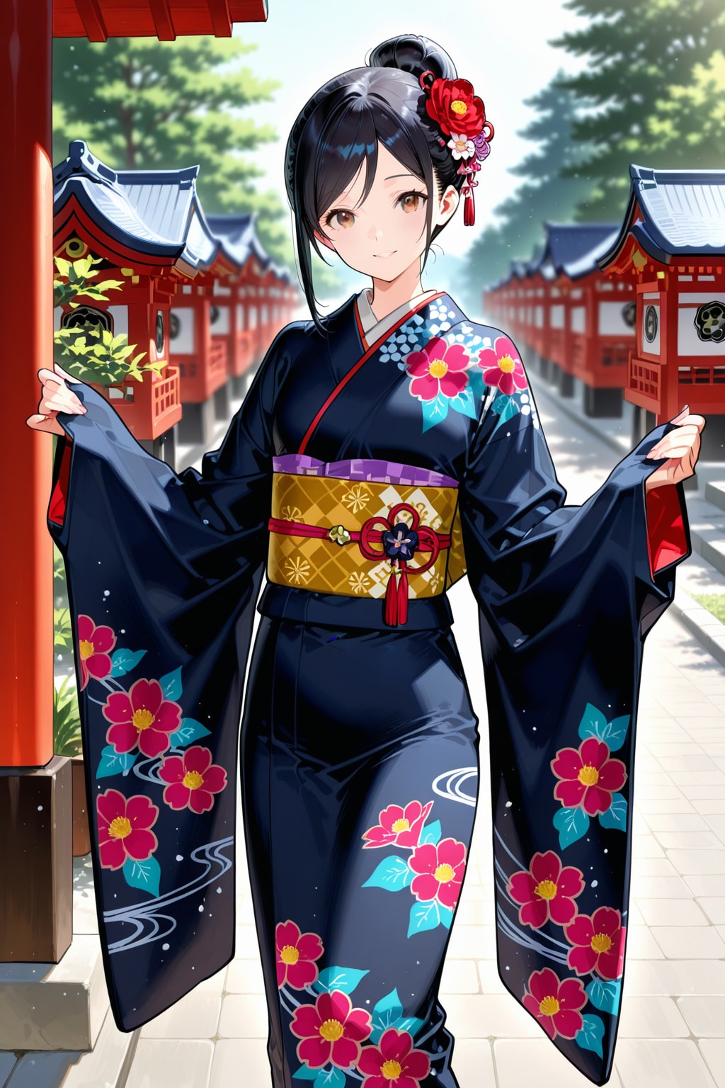 PHOENIXで着物お姉さん 251228 | chichi-pui（ちちぷい）AIイラスト専用の投稿＆生成サイト