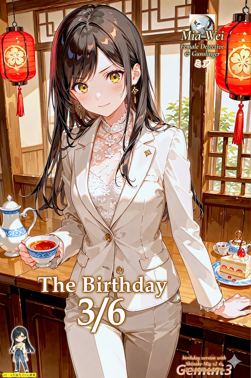 守護霊『ジャスティス・ダヴ』 -剣華夢幻 ドリームクルセイダーズ- | chichi-pui（ちちぷい）AIイラスト専用の投稿＆生成サイト